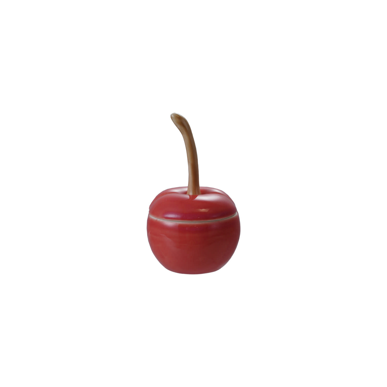 cherry shaped stoneware jar - mlynnedesigns