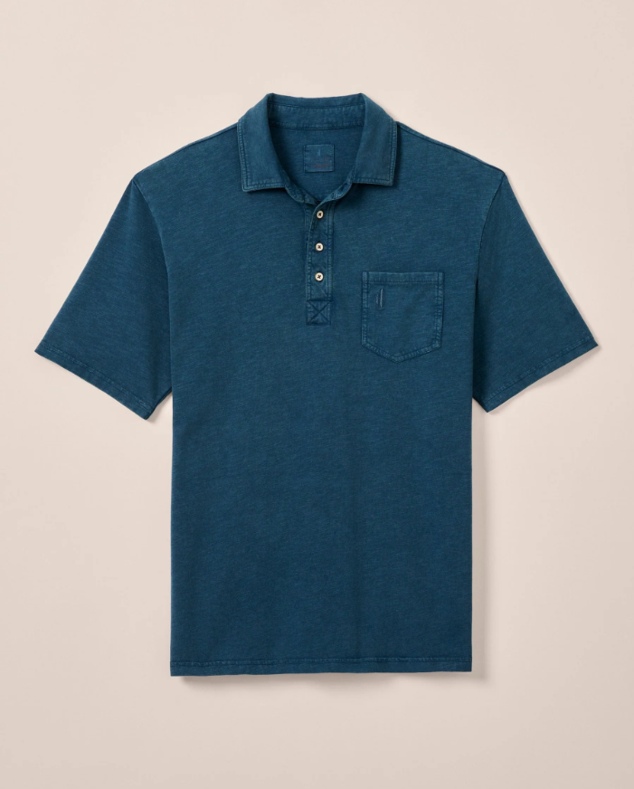 Long-Sleeve Original 4-Button Polo - Coastal Wash - High Tide Outpost