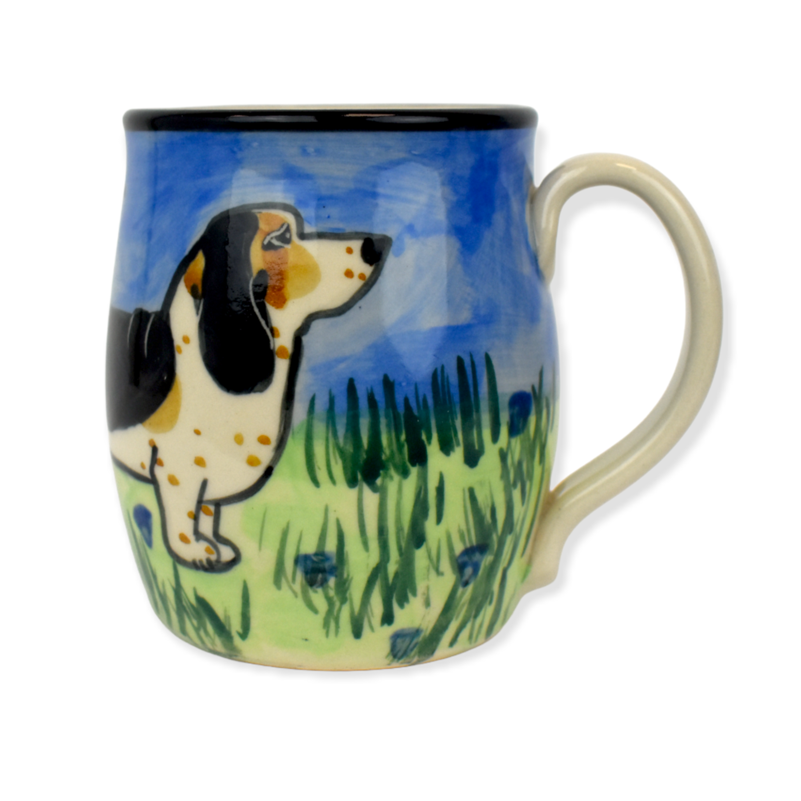 Pottery Dog Mugs