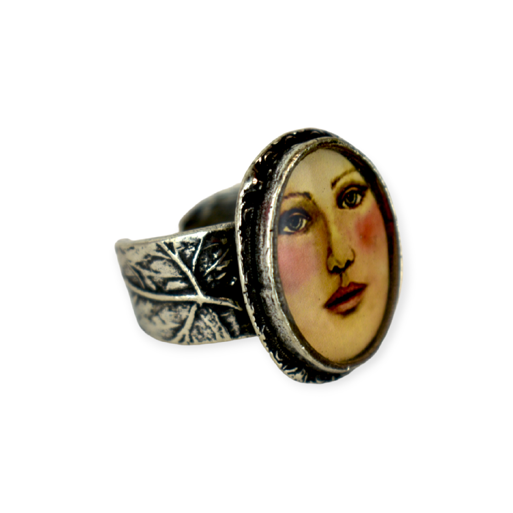 Painted Face Ring - American Folk Art Museum