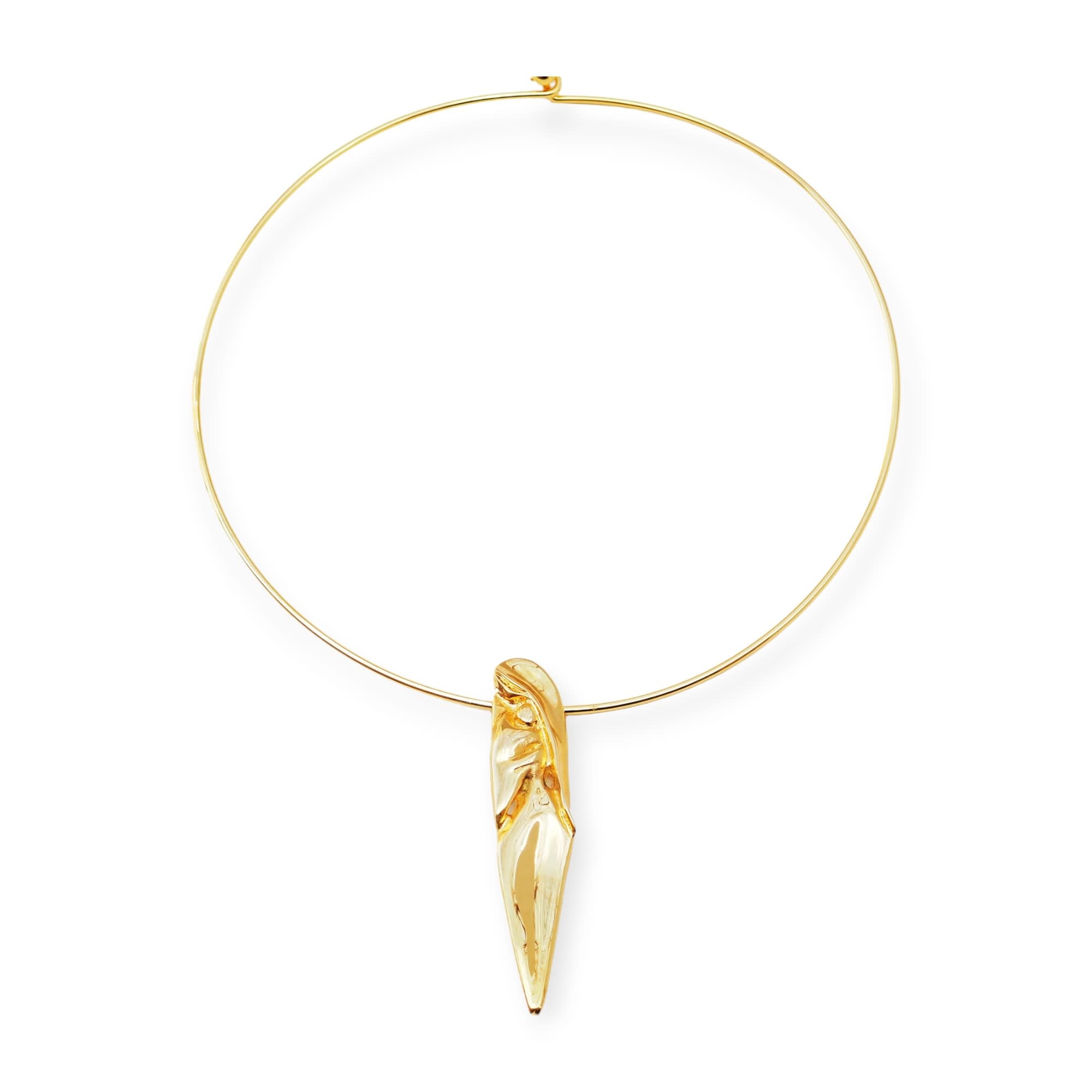 Embrace Mother & Child Gold Choker - American Folk Art Museum