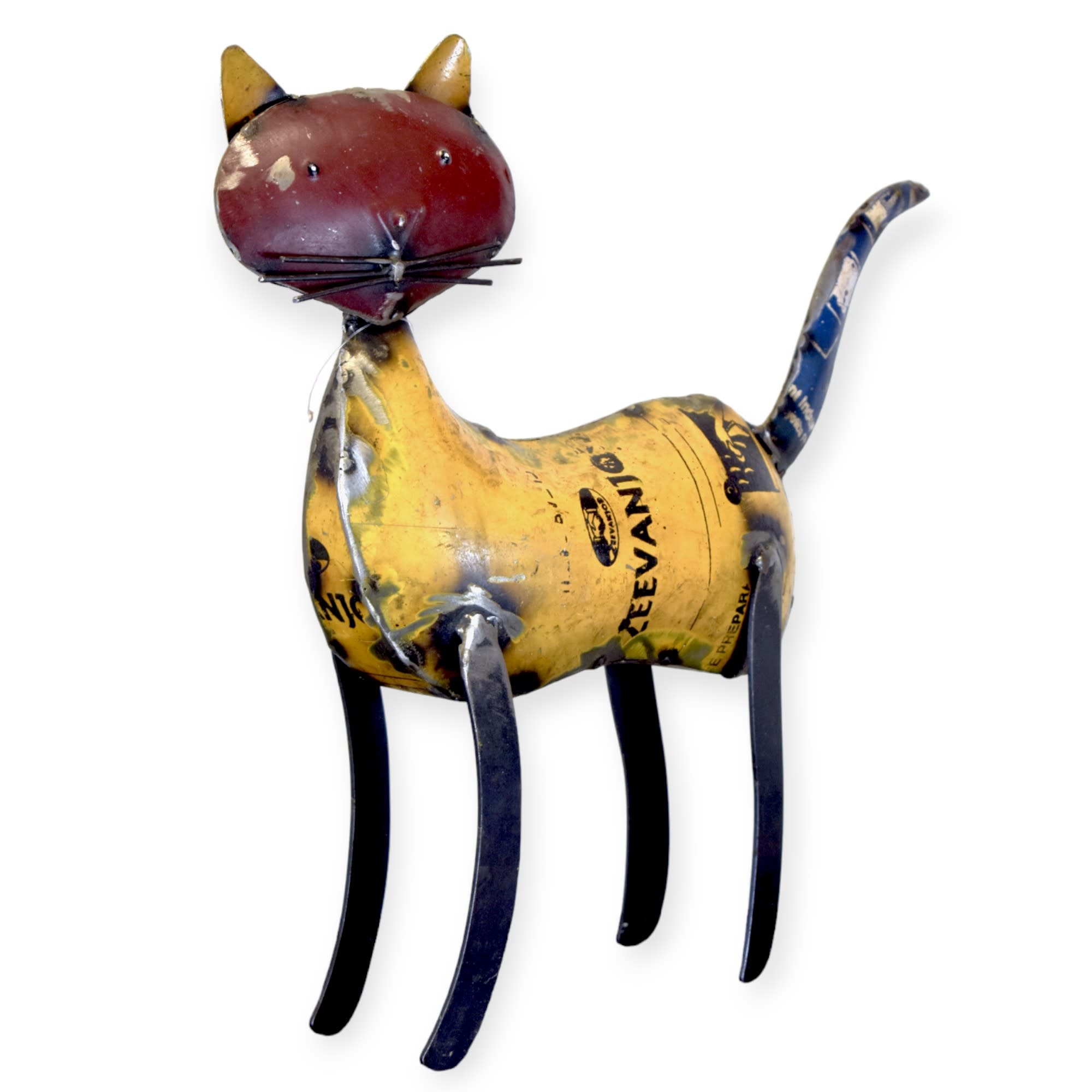 Recycled Yellow Cat 13" - American Folk Art Museum