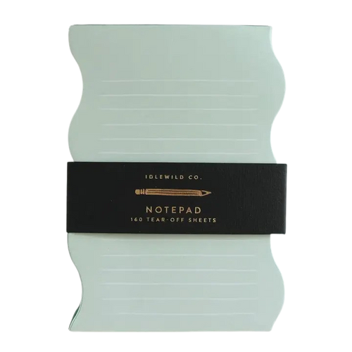 mint wave shaped notepad - george + maeve