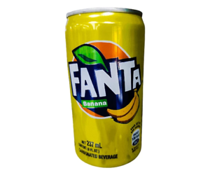 Fanta Can Mini Banana 237 ml - Snaxö • Snacks & boissons exotiques