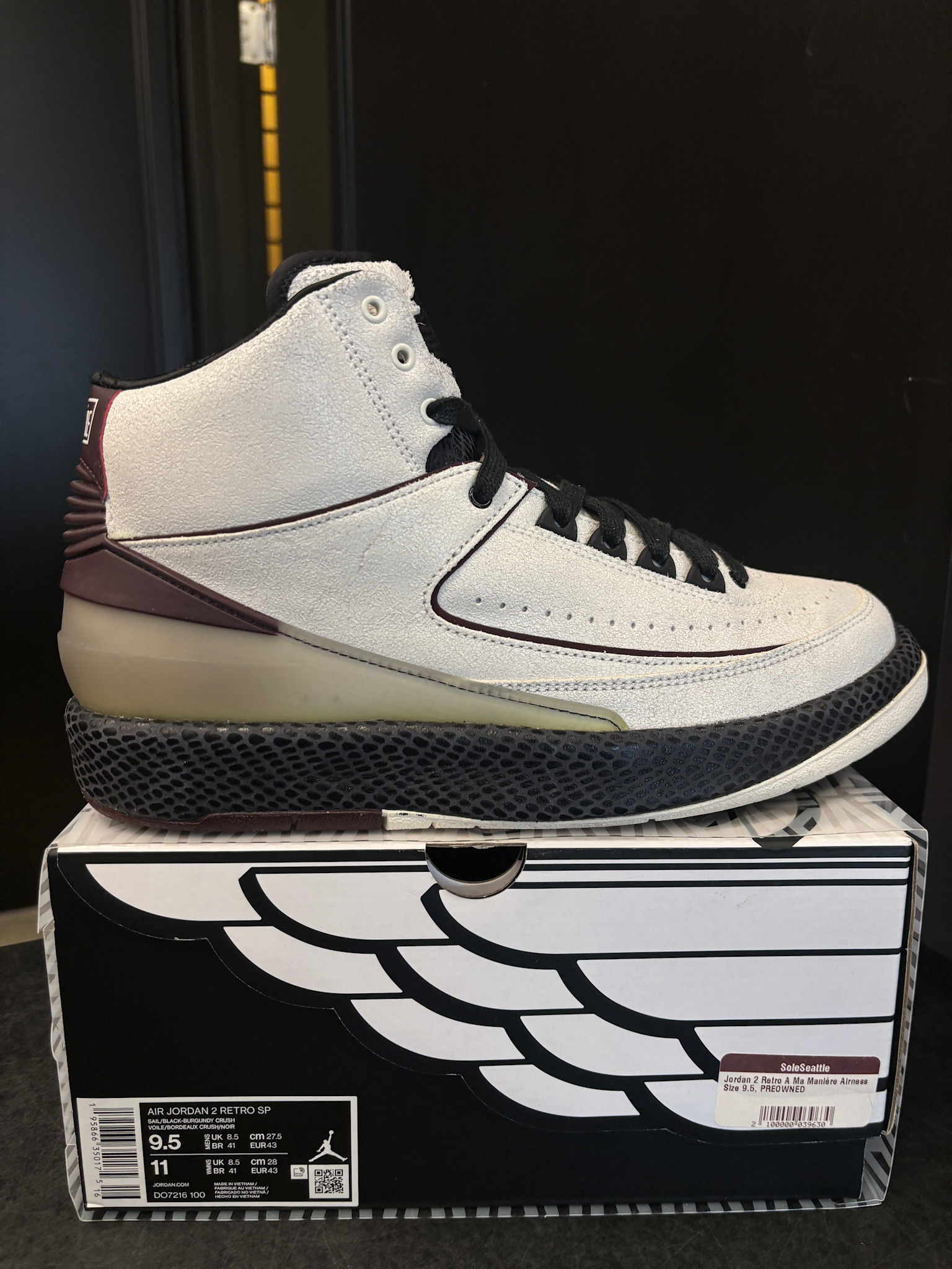 Jordan Jordan 2 Retro A Ma ManiÃ©re Airness Size 9.5, PREOWNED ...