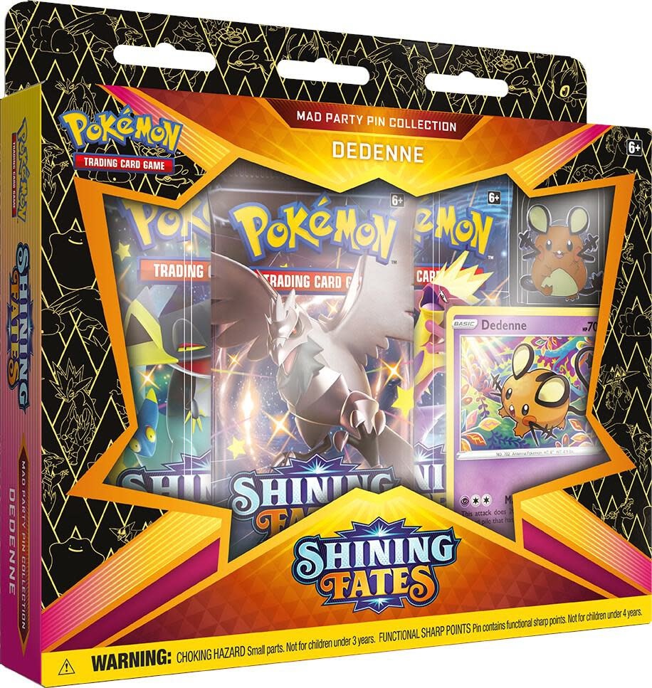 Pokémon Pokémon Shining Fates Mad Party Pin Collection Dedenne Pokemon ...