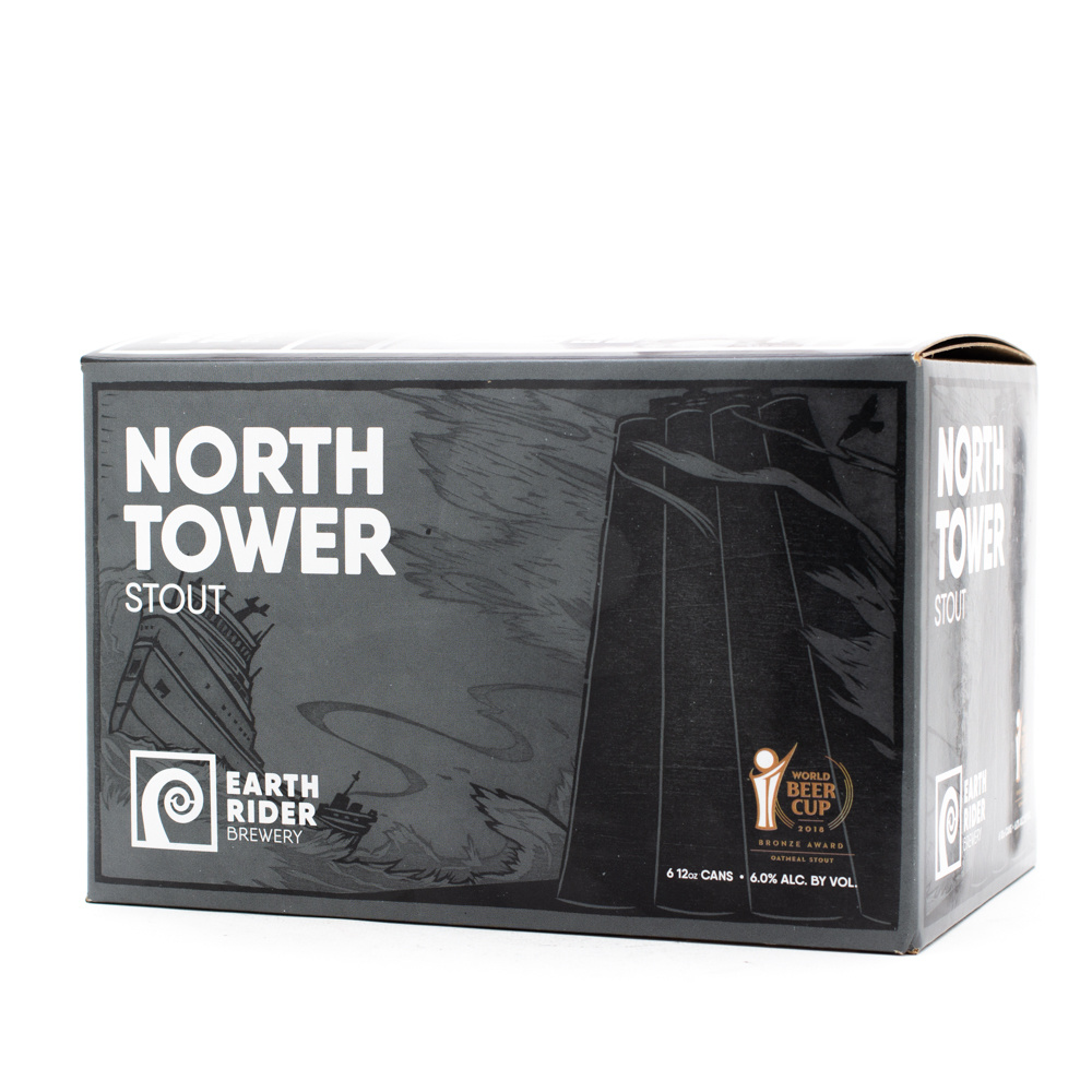 Earth Rider North Tower Stout 6pk 12oz - Dabbler Depot
