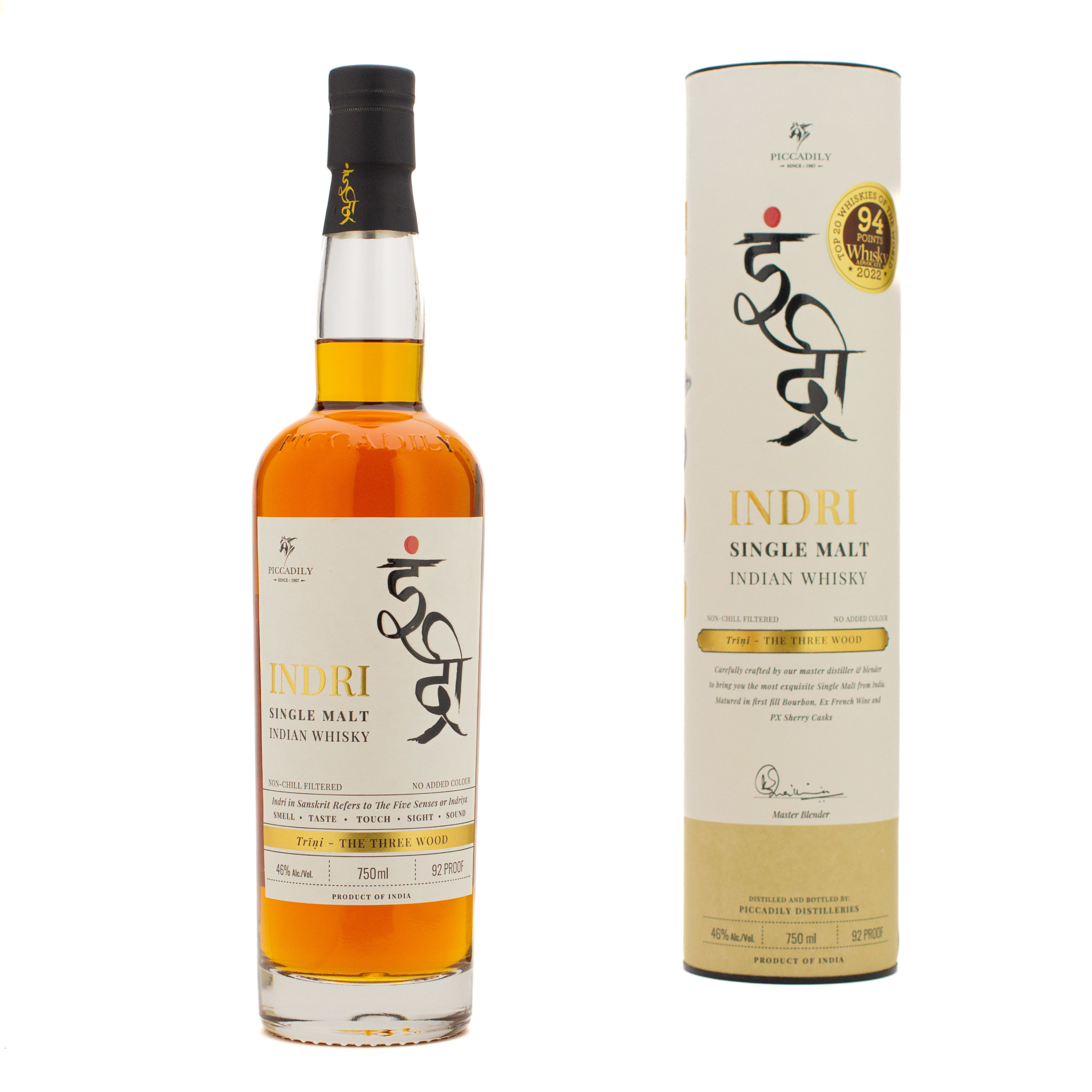 Indri Single Malt Indian Whisky 750ml - Dabbler Depot