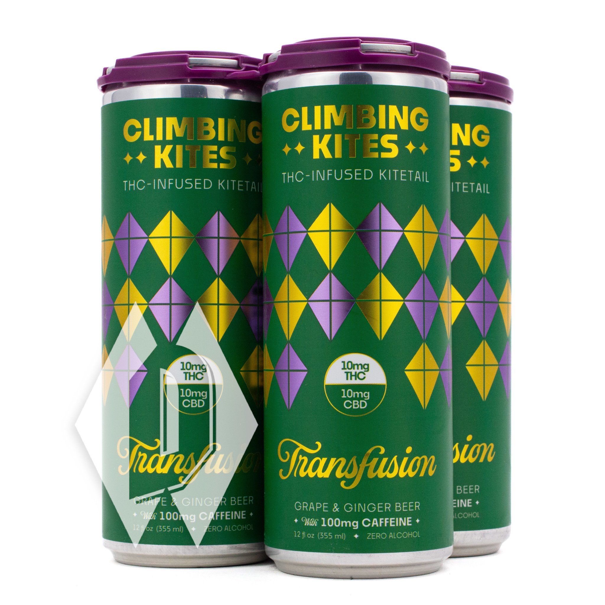 Climbing Kites Transfusion Grape and Ginger Beer 4pk 12oz - Dabbler Depot