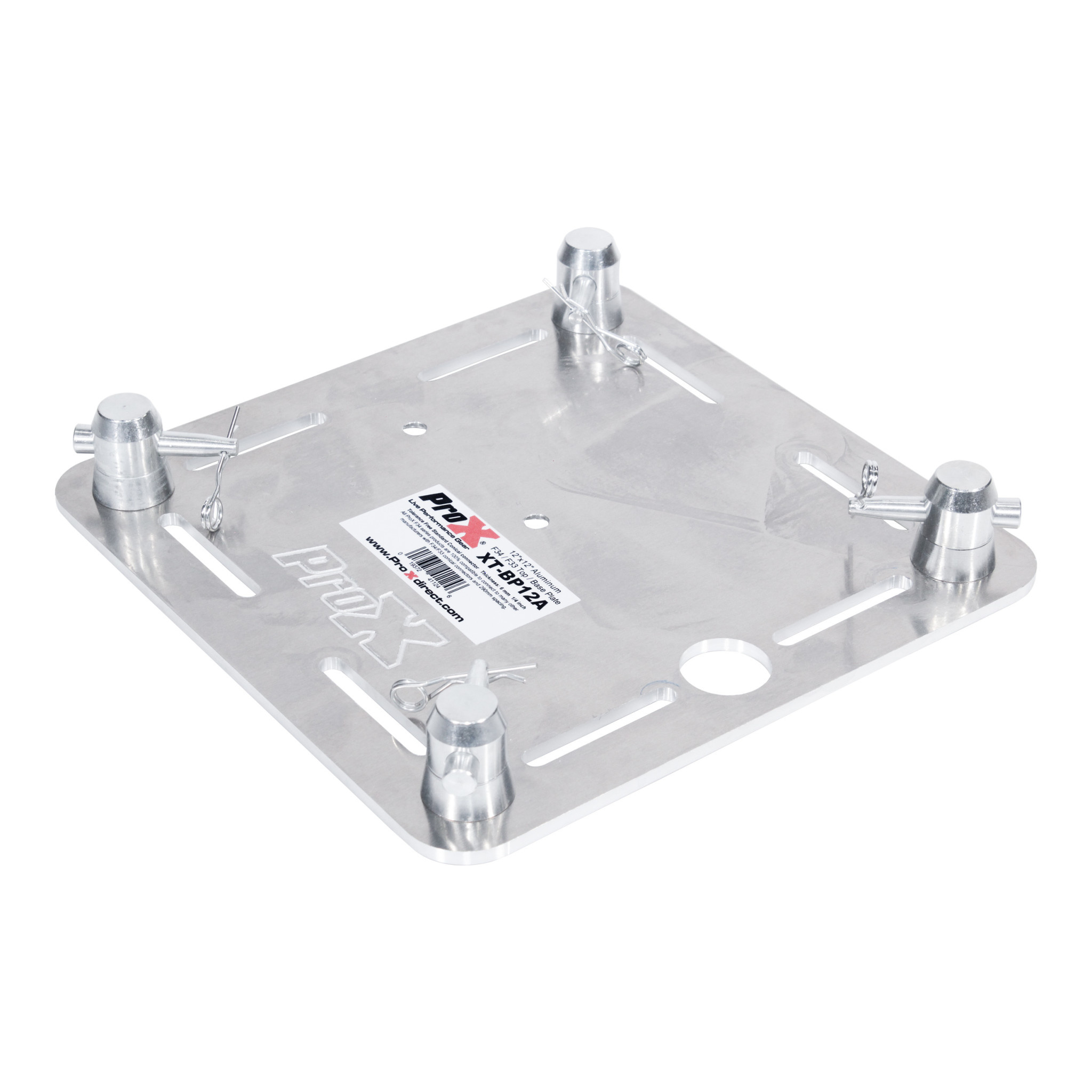 ProX XT-BP12A 1'X1' Aluminum Plate w/ Connectors , 6mm - Murphy's Music