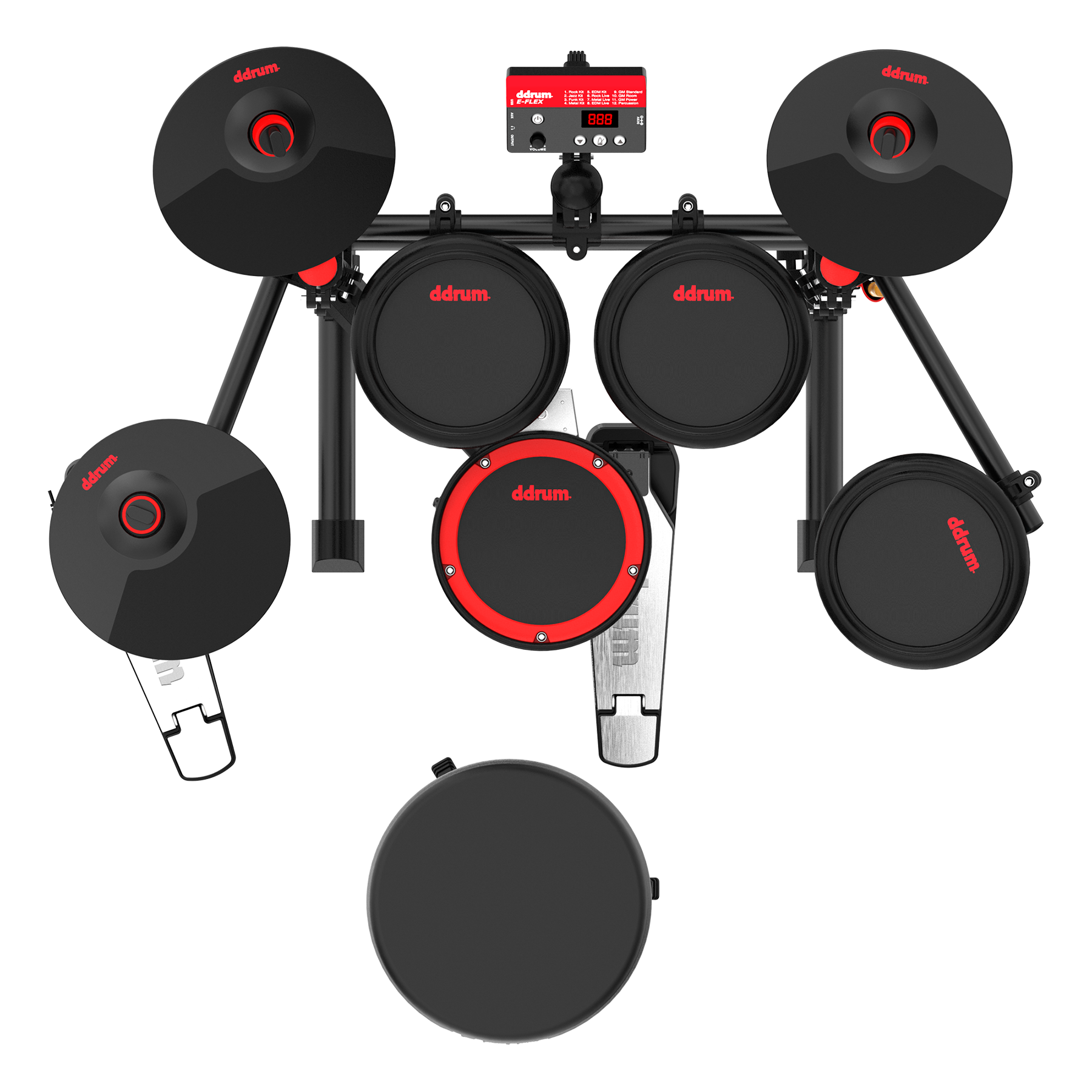 ddrum EFlex Electronic Drum Set with Mesh Drumheads - Murphy's Music