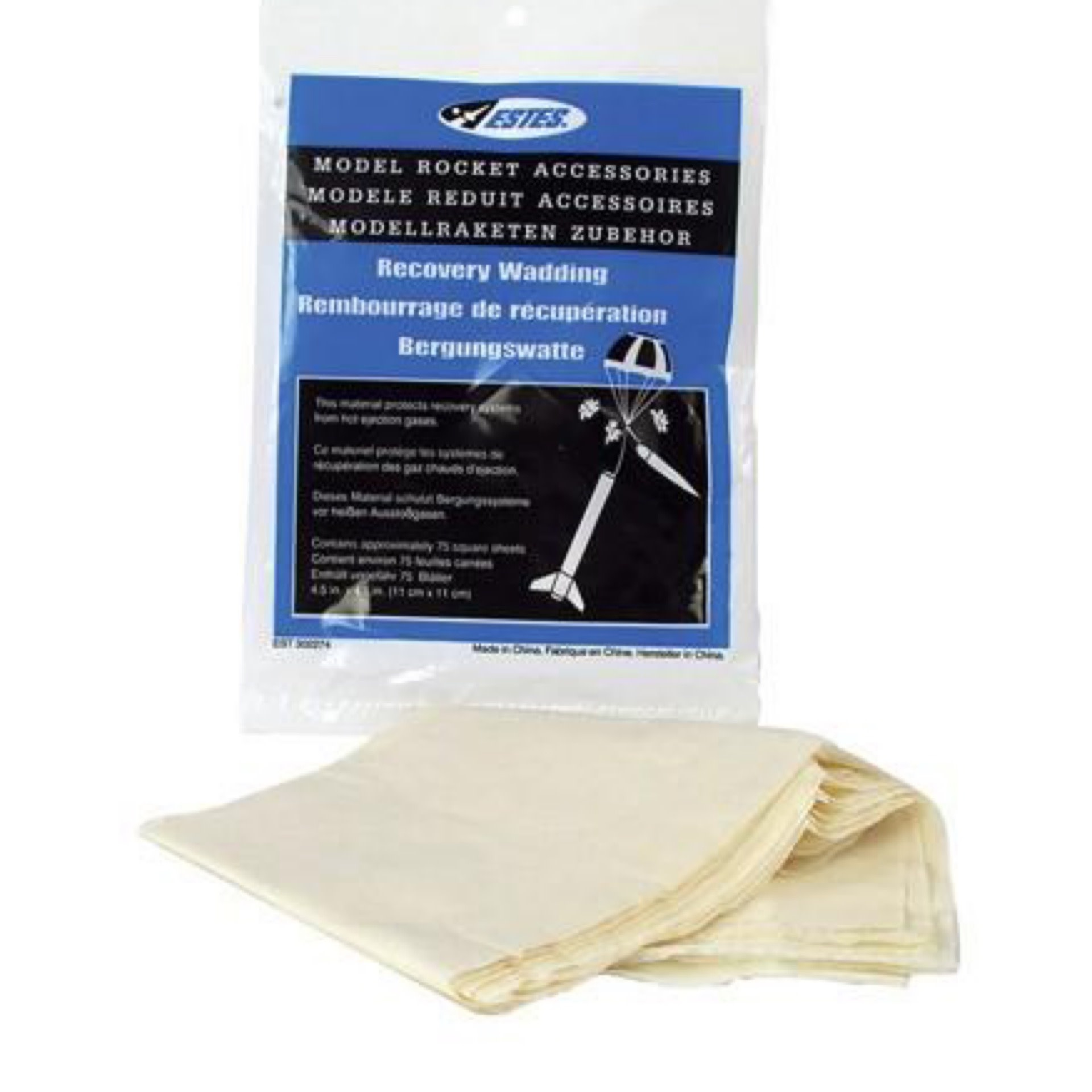 Estes Rockets - Recovery Wadding, for Model Rockets (72 squares) #2274 ...