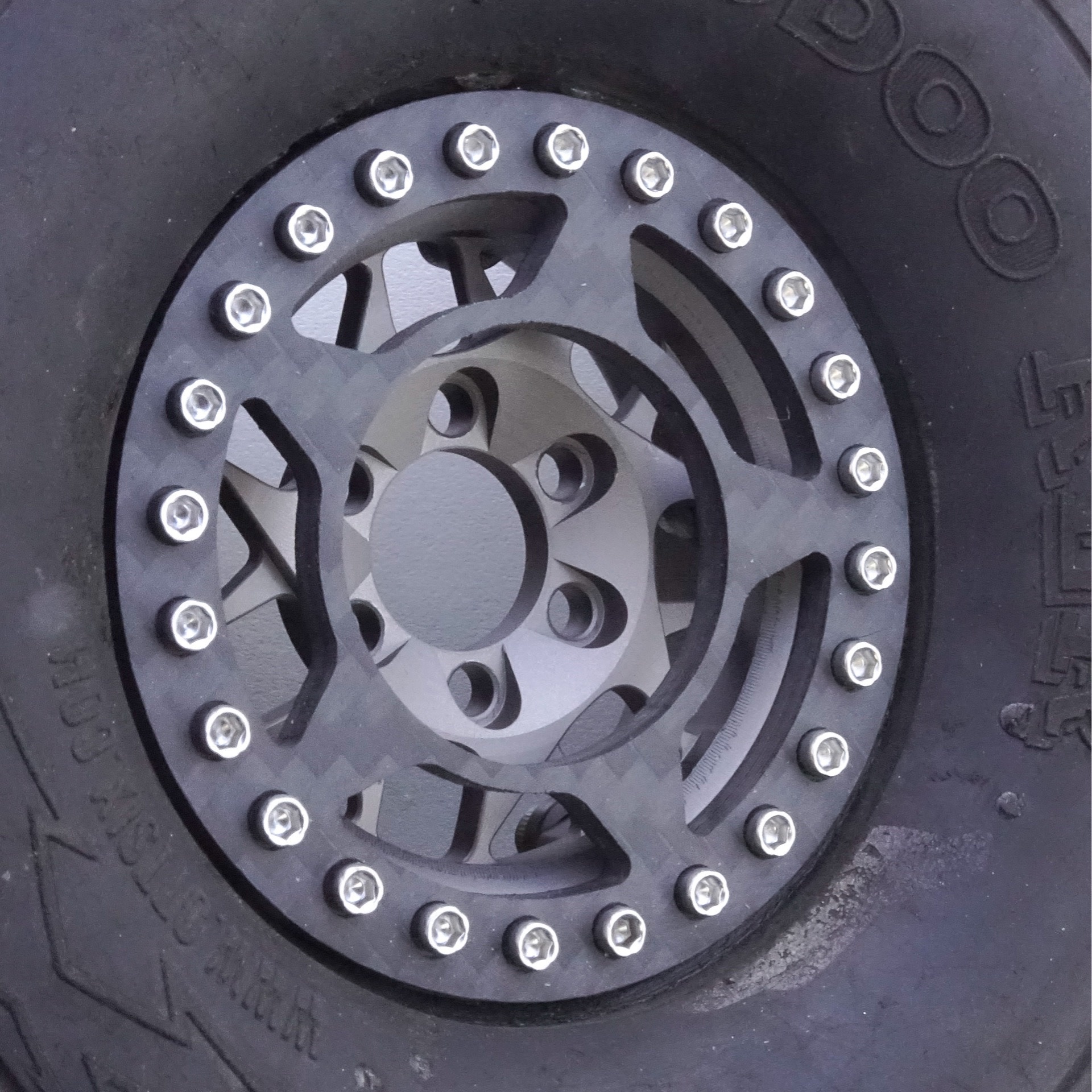 Tech Factory Racing Carbon Fiber Comp Seriels 1.9" Beadlock Rings for ...