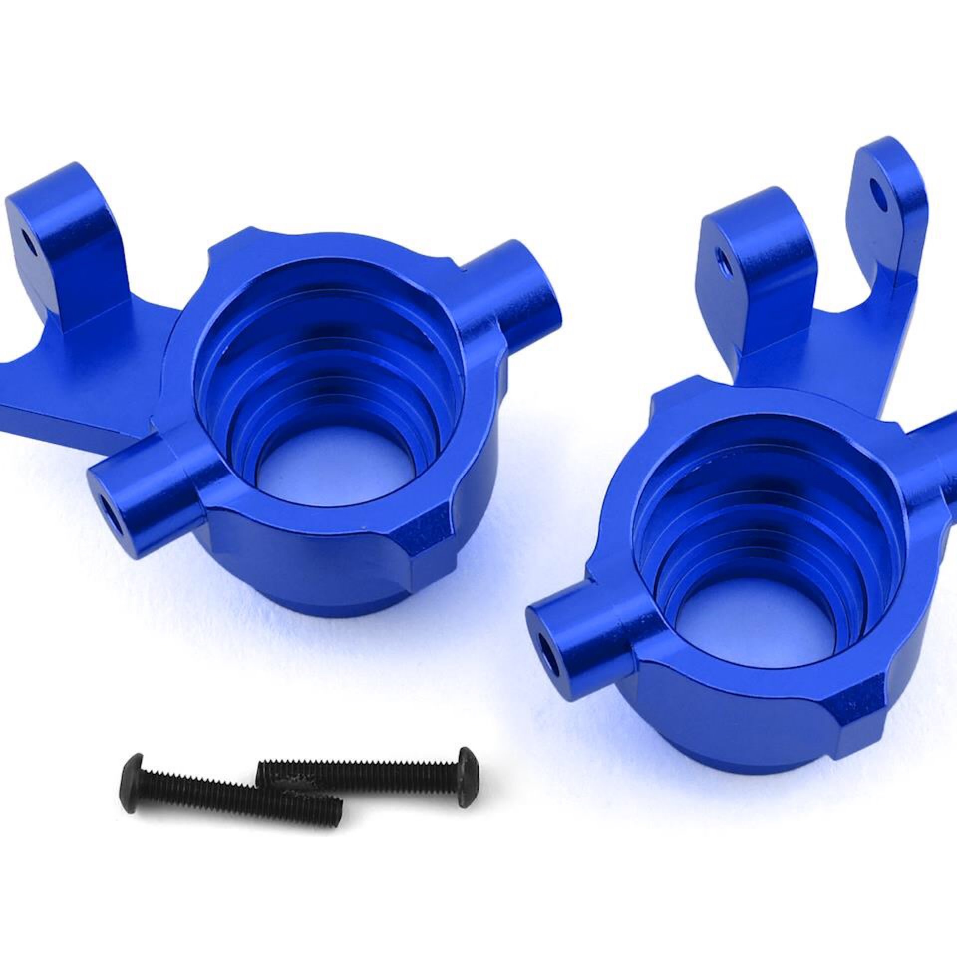Traxxas Maxx Aluminum Steering Blocks (Blue) #8937X - Hobby Time RC