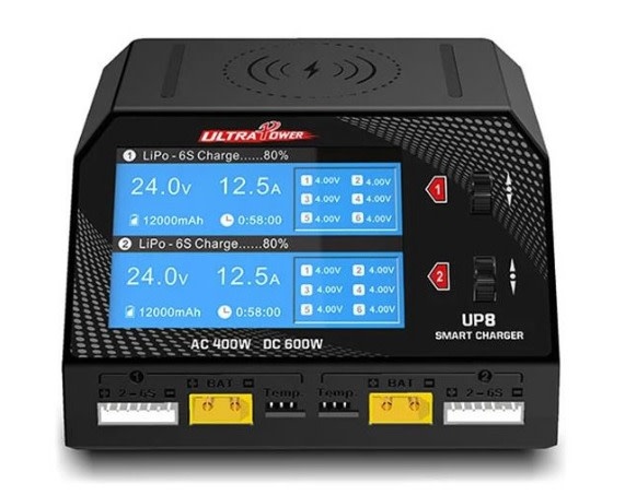 Ultra Power UP8 AC 400W / DC 600W 16A x2 Dual Channel Output 1-6S ...