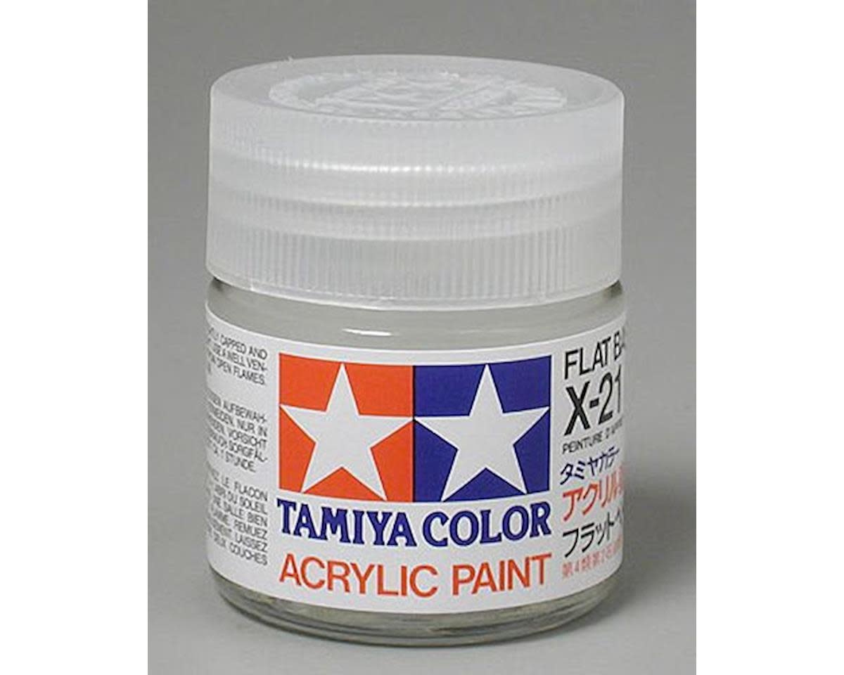 Tamiya X-21 Flat Base Acrylic Paint (23ml) #81021 - Hobby Time RC
