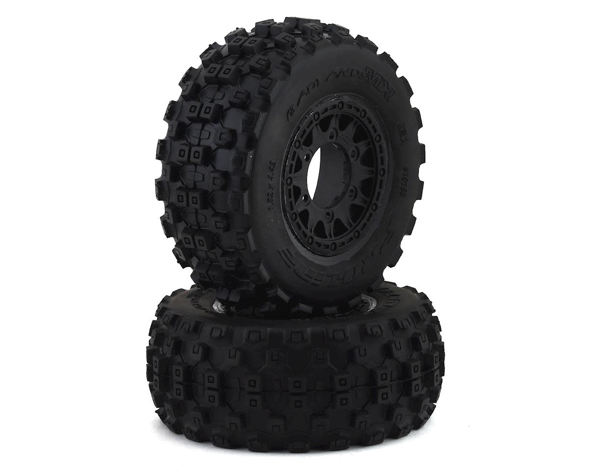 ProLine Badlands MX SC Tires w/Raid Wheels (Black) (2) (Slash Front ...