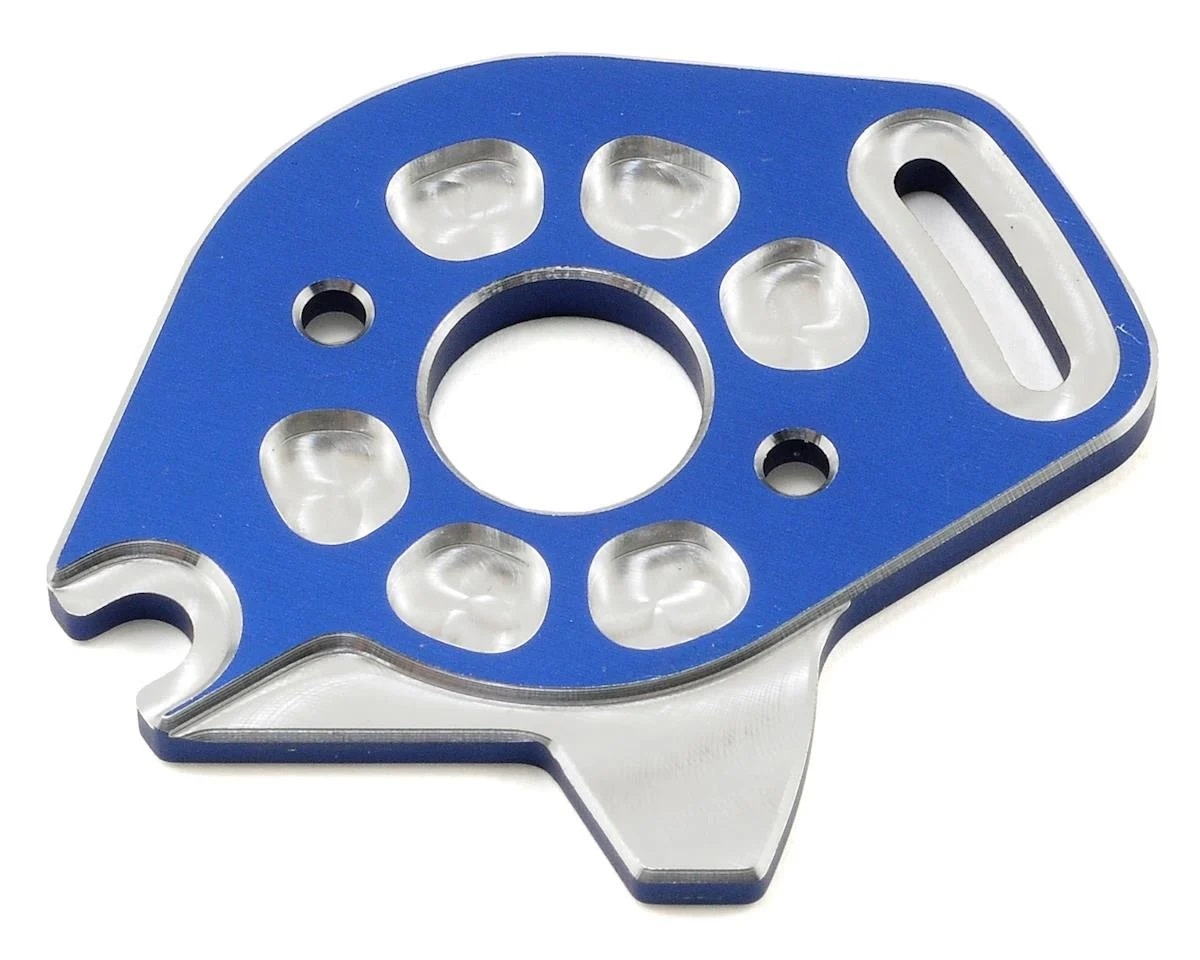 Traxxas Slash 4X4 Aluminum Motor Plate (Blue) #6890X - Hobby Time RC