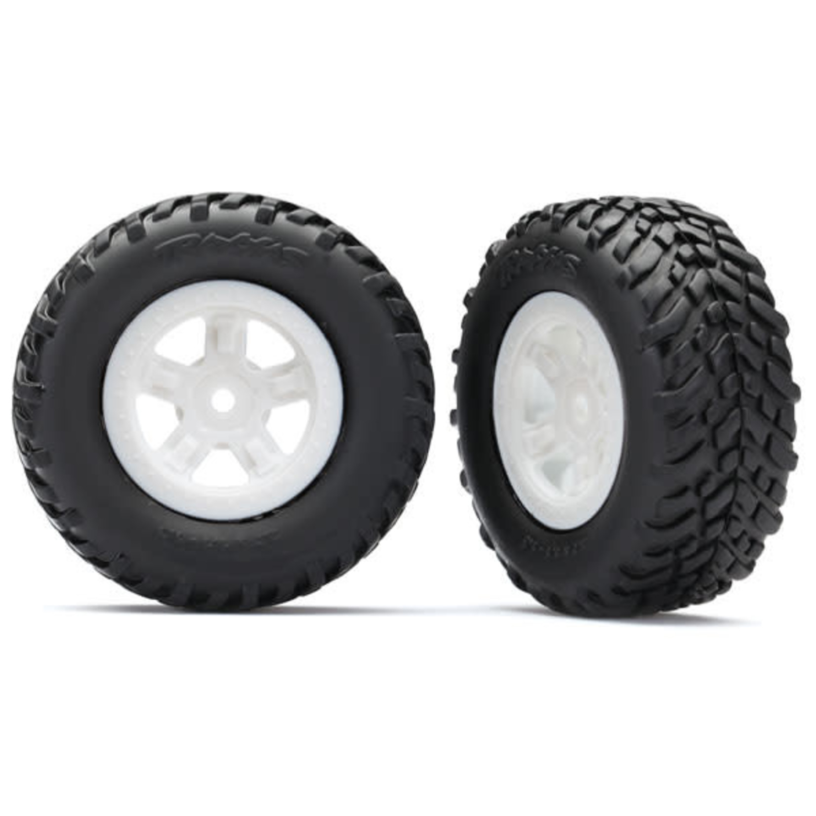 Traxxas LaTrax PreRunner SCT Off-Road Racing Tires, SCT White Wheels ...