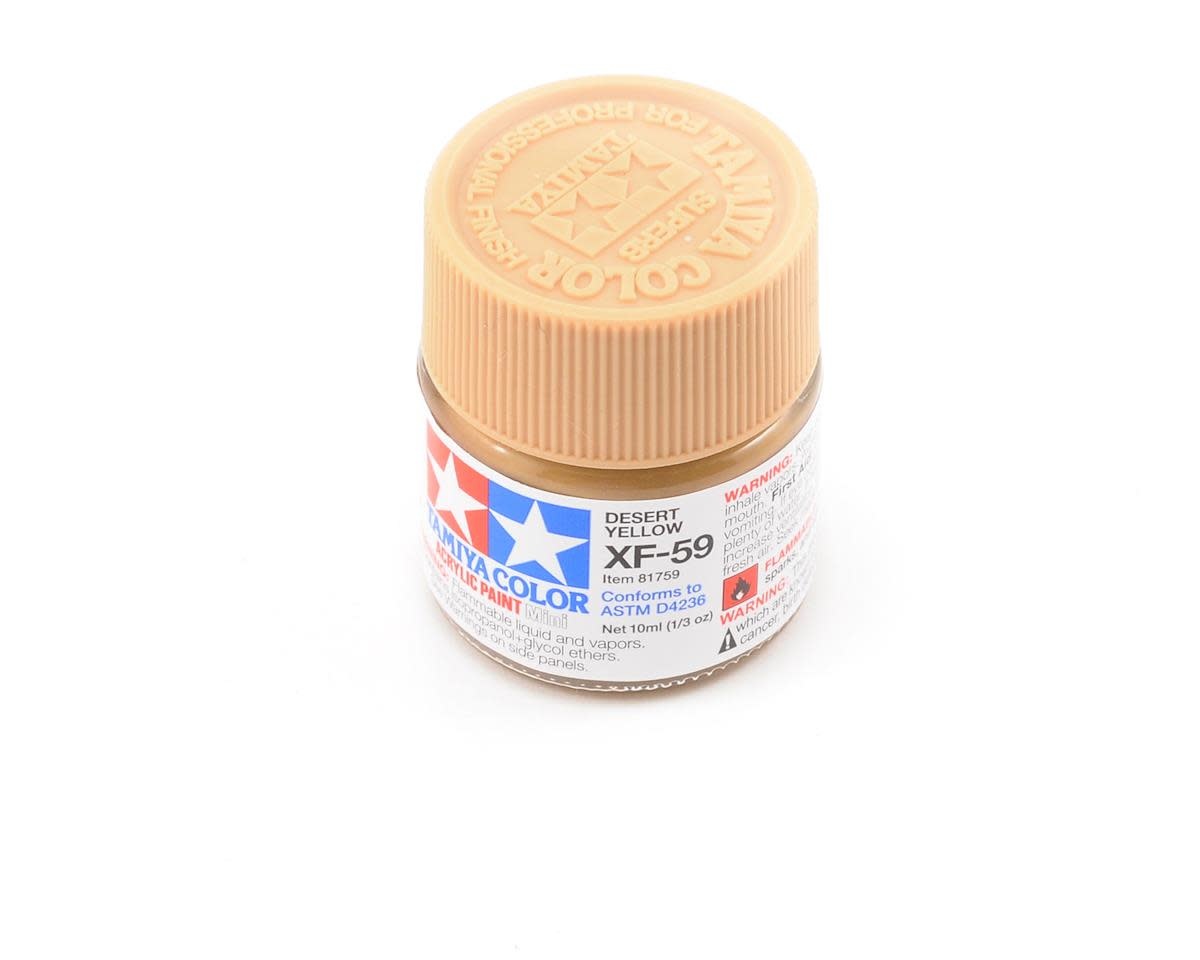 Tamiya XF-59 Flat Desert Yellow Acrylic Paint (10ml) #81759 - Hobby Time RC