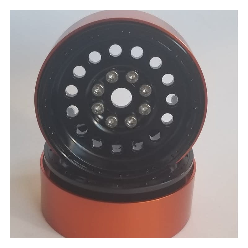 Team KNK 1.9 Titan 2 Beadlock Wheels (Black) #KNKW90506 - Hobby Time RC