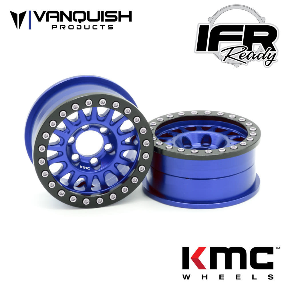 Vanquish Products KMC 1.9" KM445 Impact Crawler Wheels (Blue) #VPS07805 ...
