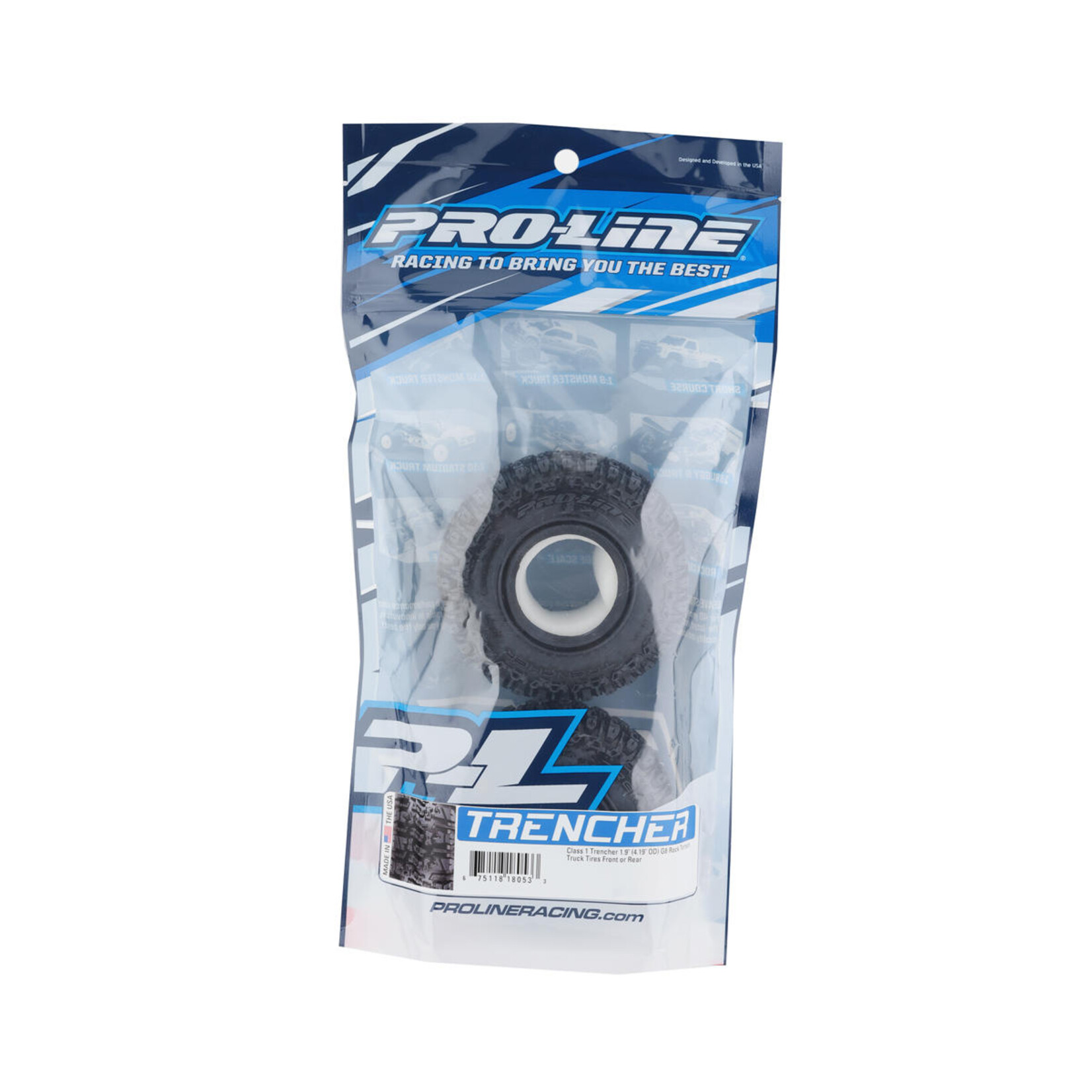 Pro-Line Class 1 Trencher 1.9" Rock Crawler Tires (2) (Predator) w ...