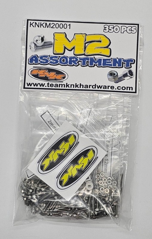 Team KNK M2 Stainless Assortment Pack (350) #KNKM20001 - Hobby Time RC