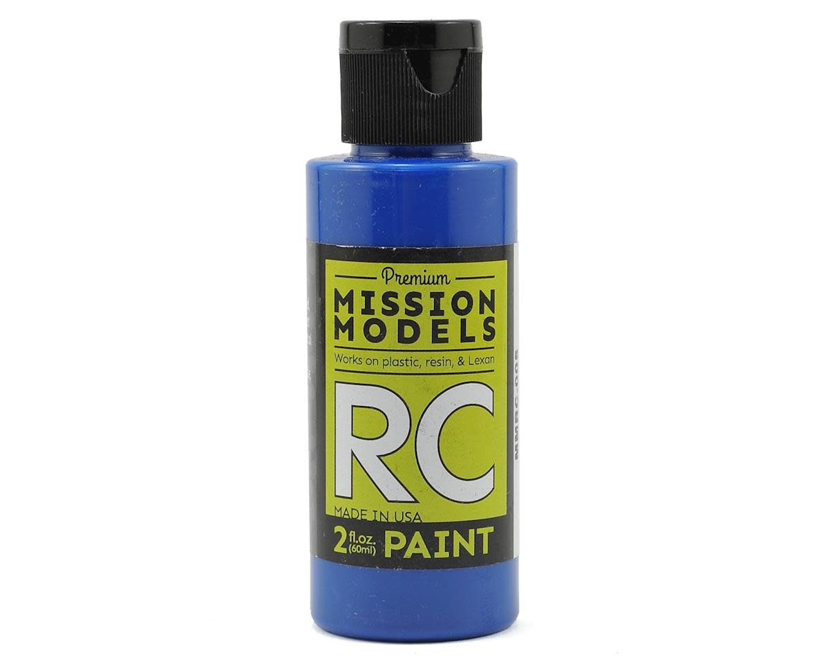 Mission Models Blue Acrylic Lexan Body Paint (2oz) #MMRC-005 - Hobby ...