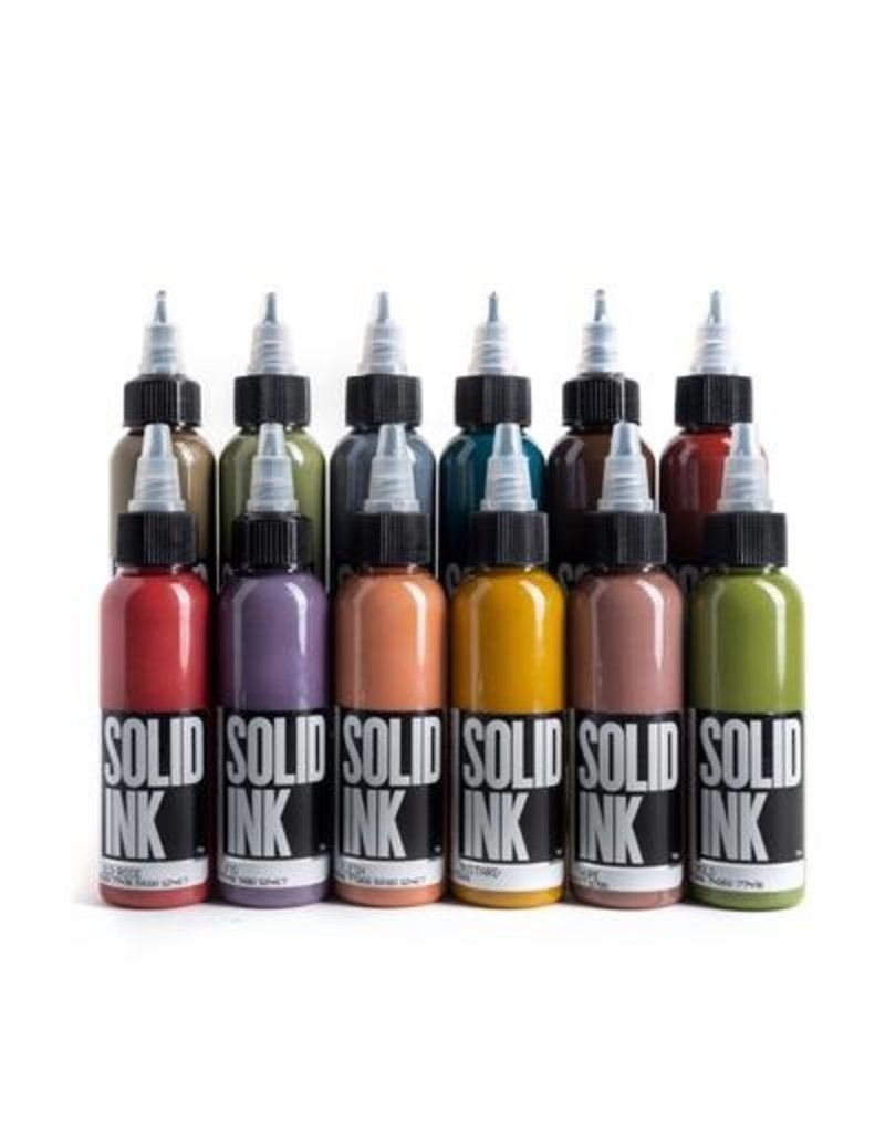 SOLID INK - OPAQUE EARTH SET (12 FOR THE PRICE OF 10) - Anarchy Tattoo ...