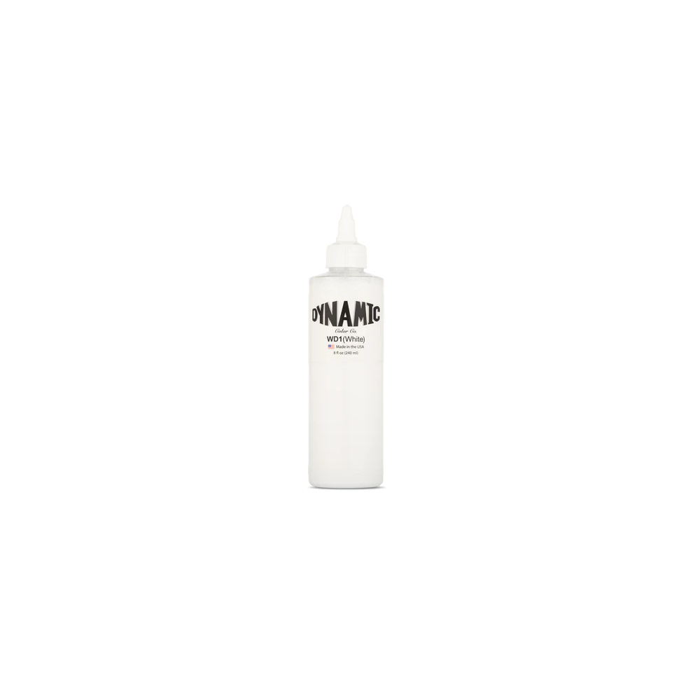 DYNAMIC INK WHITE TATTOO INK 8OZ BOTTLE - Anarchy Tattoo Supplies