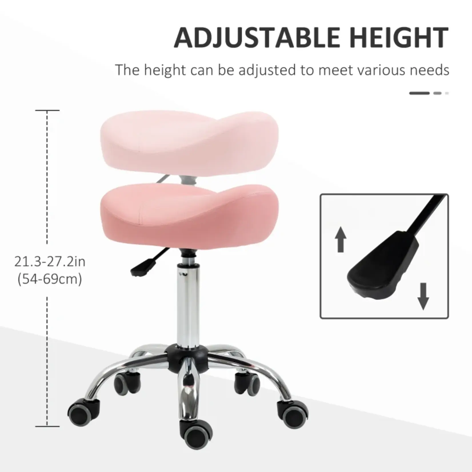 SADDLE STOOL - PINK - Anarchy Tattoo Supplies