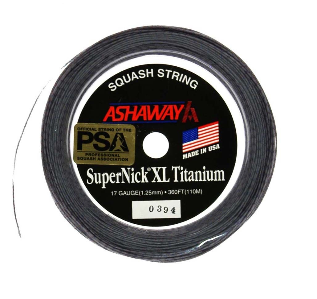Ashaway SuperNick XL Ti Squash String Reels (110m) - Courtside Sports