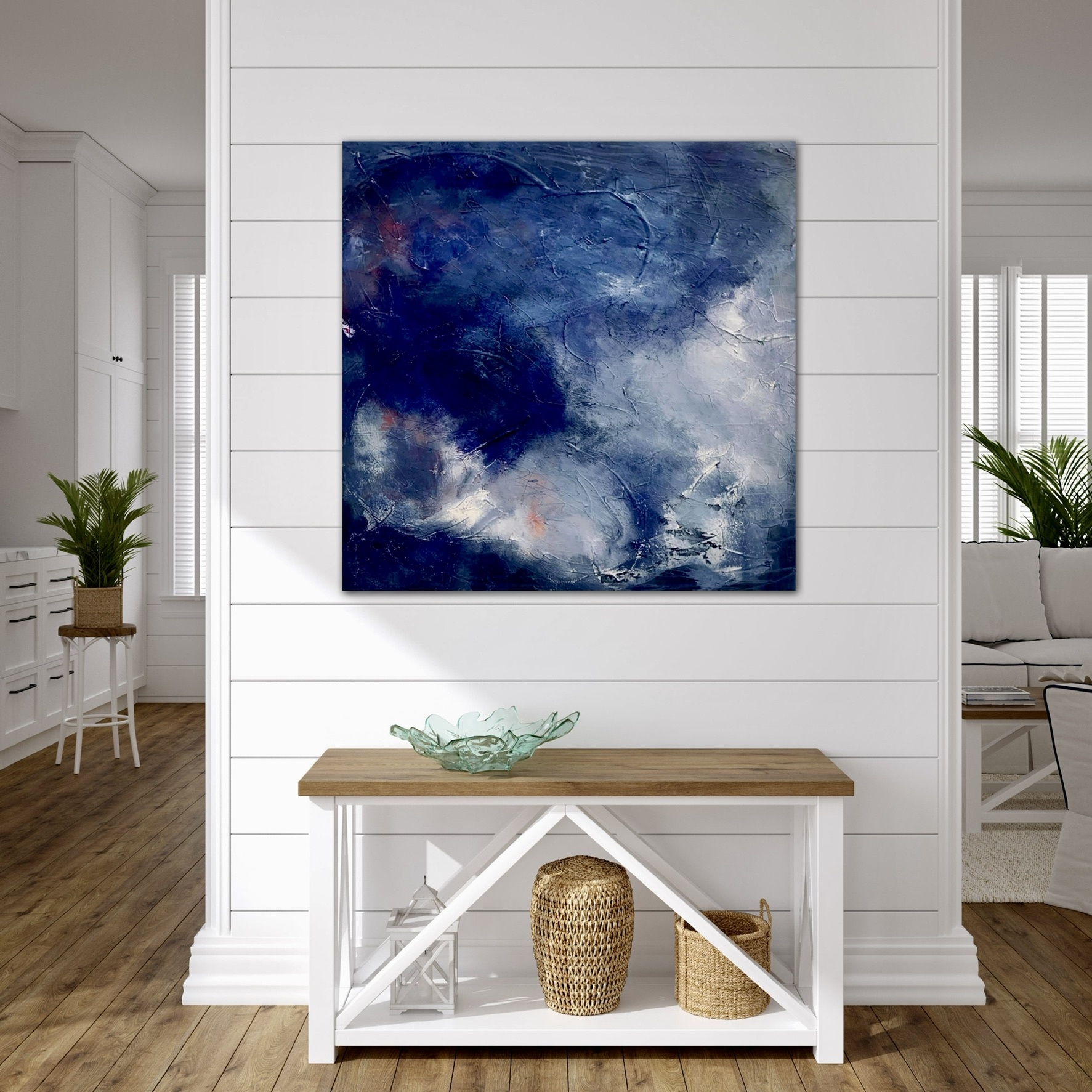 MEMG GEROME MEMINGER BLUE IN THE MIST 36 X36 - BlueSkies Art Gallery