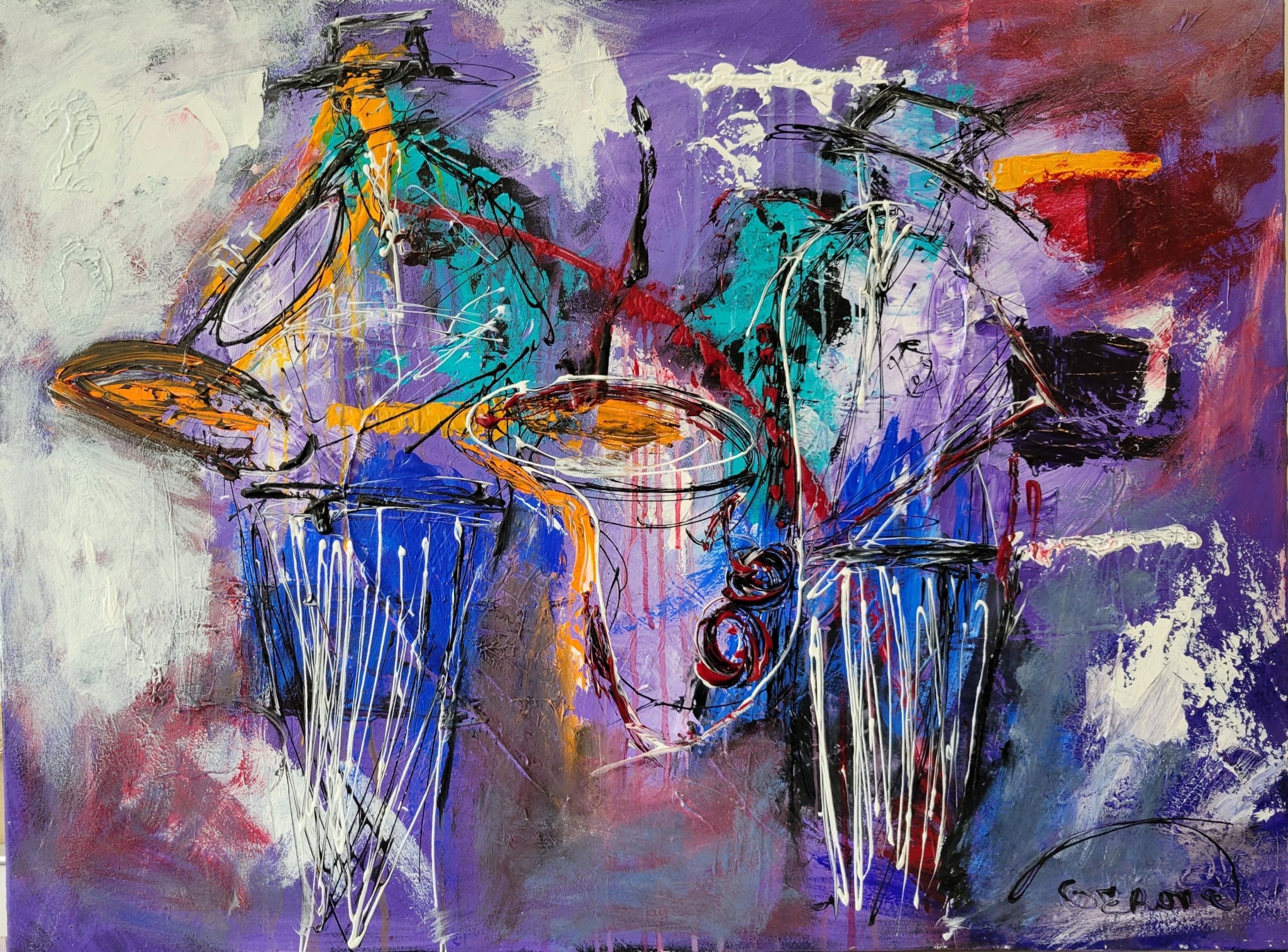 MEMG - TWO THE HARD WAY 30X40 - BlueSkies Art Gallery