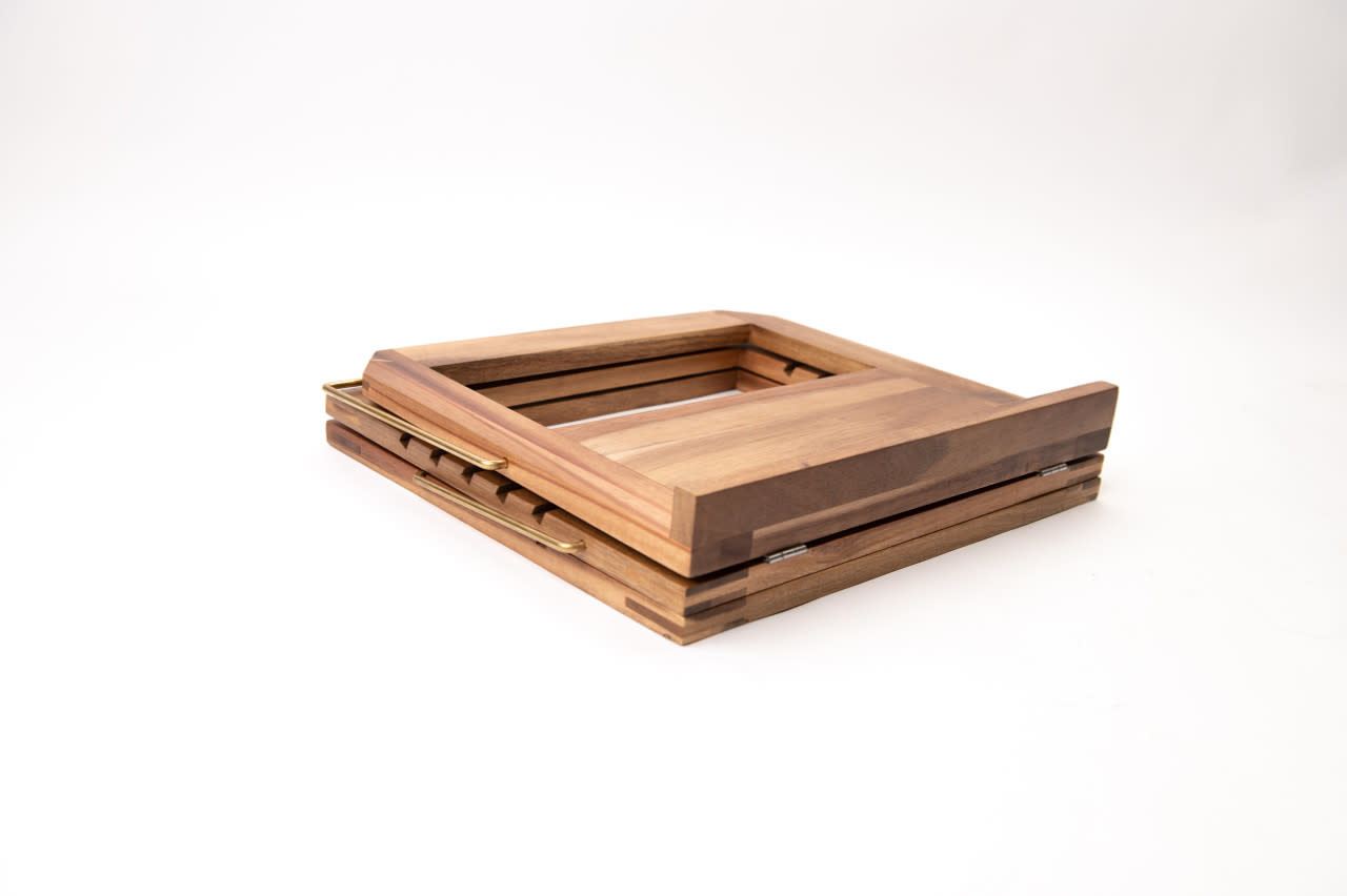 HARDWOOD SIT & STAND TABLETOP SHTENDER (3 level) - My Sefer