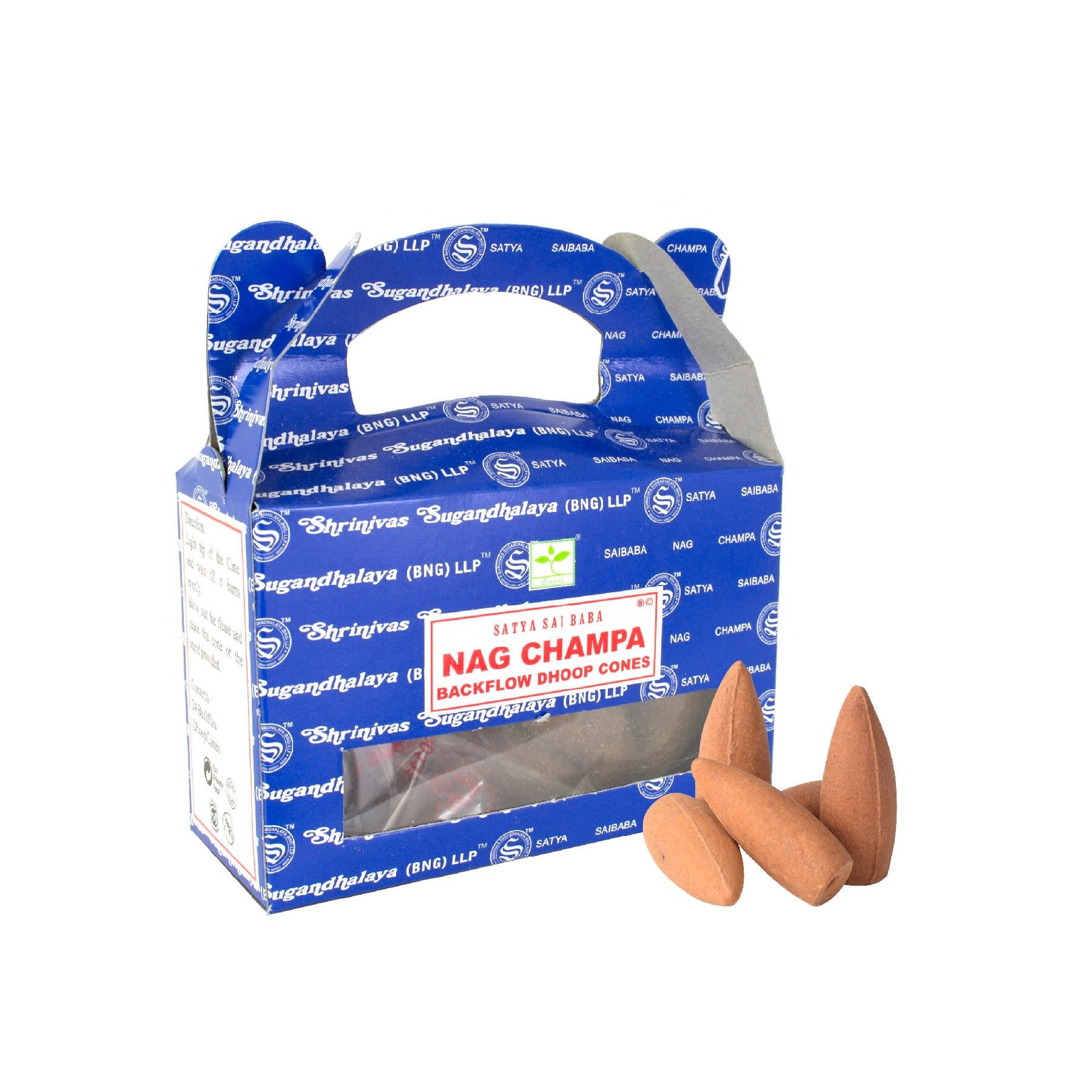 Satya Nag Champa Incense Backflow Dhoop Cone - Energy Within Crystals