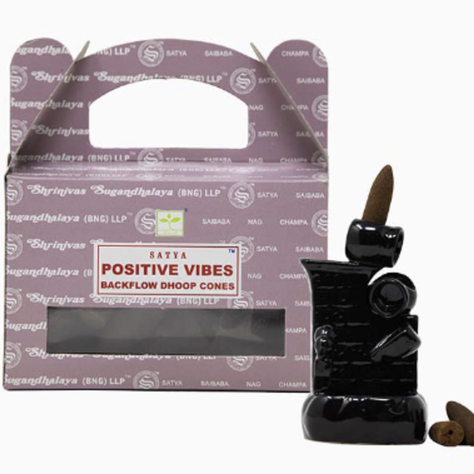 Positive Vibes Backflow Dhoop Cones - Energy Within Crystals