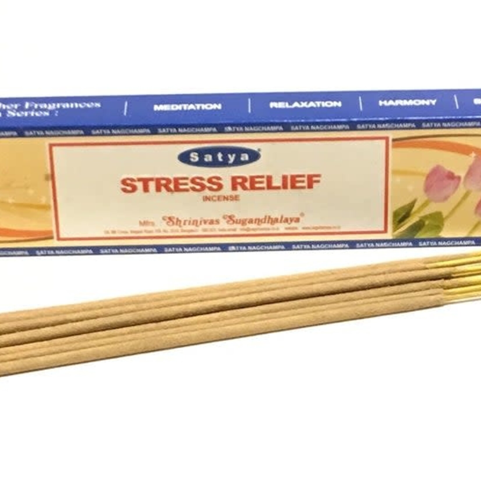 Stress Relief Incense Sticks Satya 15g - The Energy Within KC Crystal ...