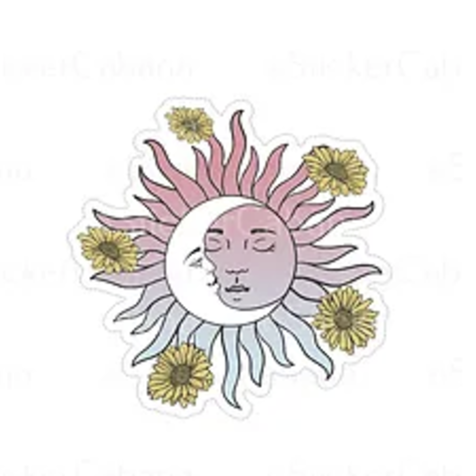 Sun, Moon, Flowers Sticker - The Energy Within KC Crystal and ...