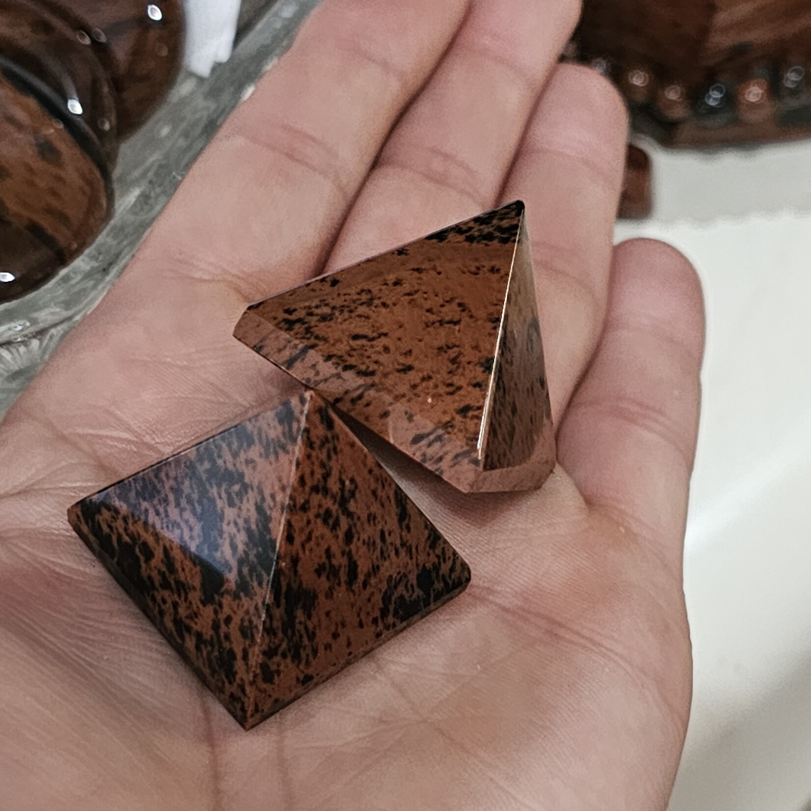 Mahogany Obsidian Pyramid - The Energy Within KC Crystal and ...