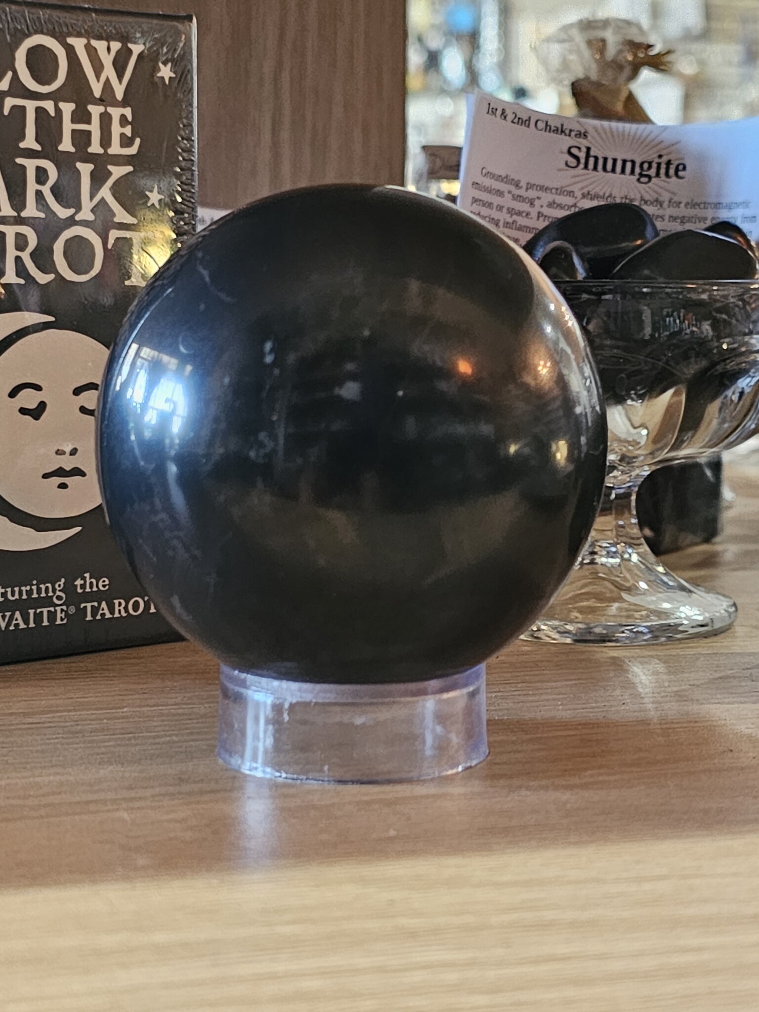 Shungite Sphere 8cm - Energy Within Crystals