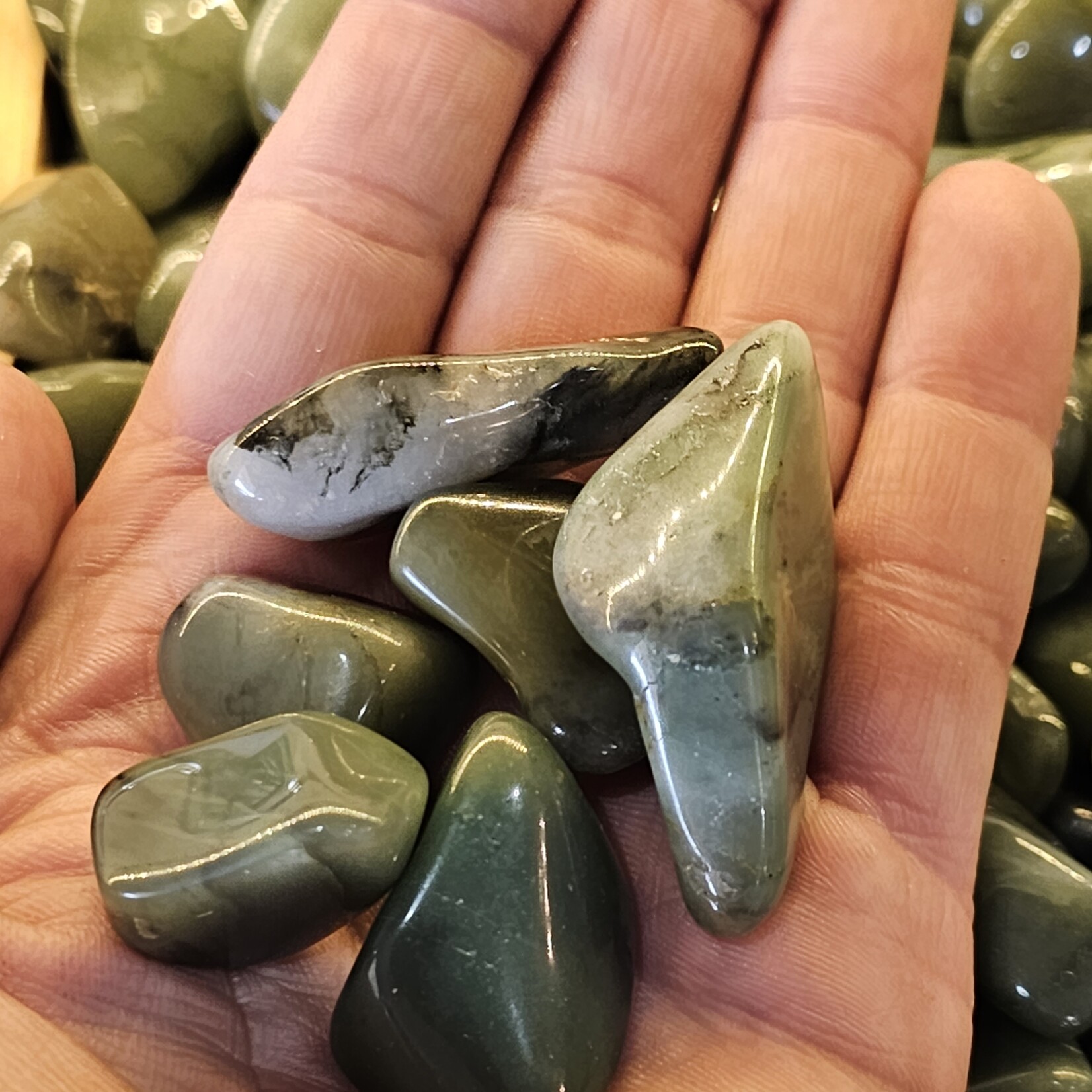 Green Chert Tumbled - The Energy Within KC Crystal and Metaphysical Shop