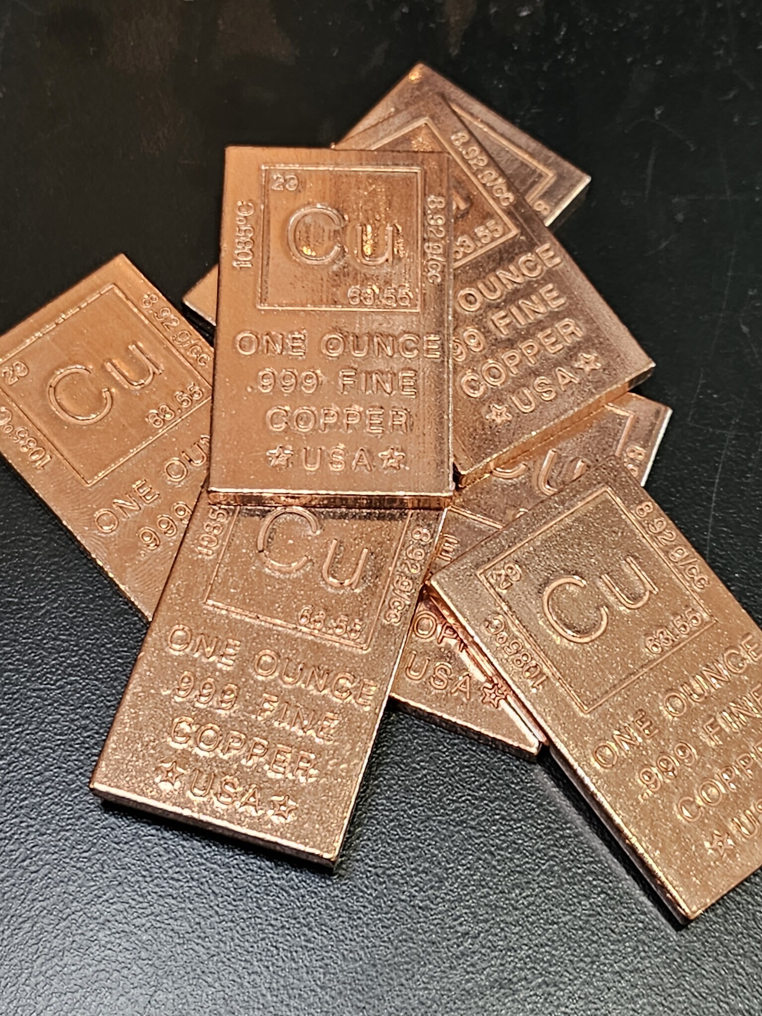 Copper Bar W1.5" x H1.75" x D 3mm - Energy Within Crystals