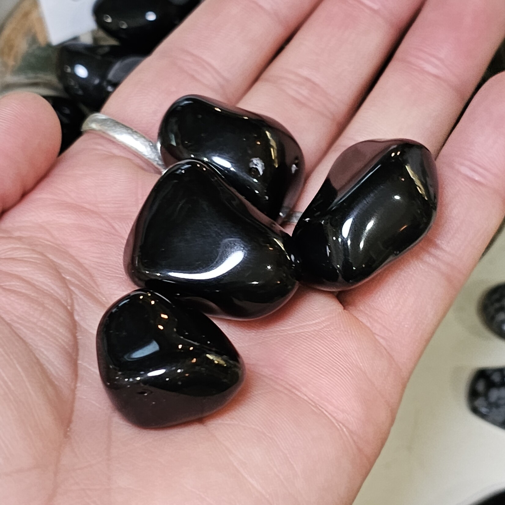 Apache Tears Tumbled - The Energy Within KC Crystal and Metaphysical Shop