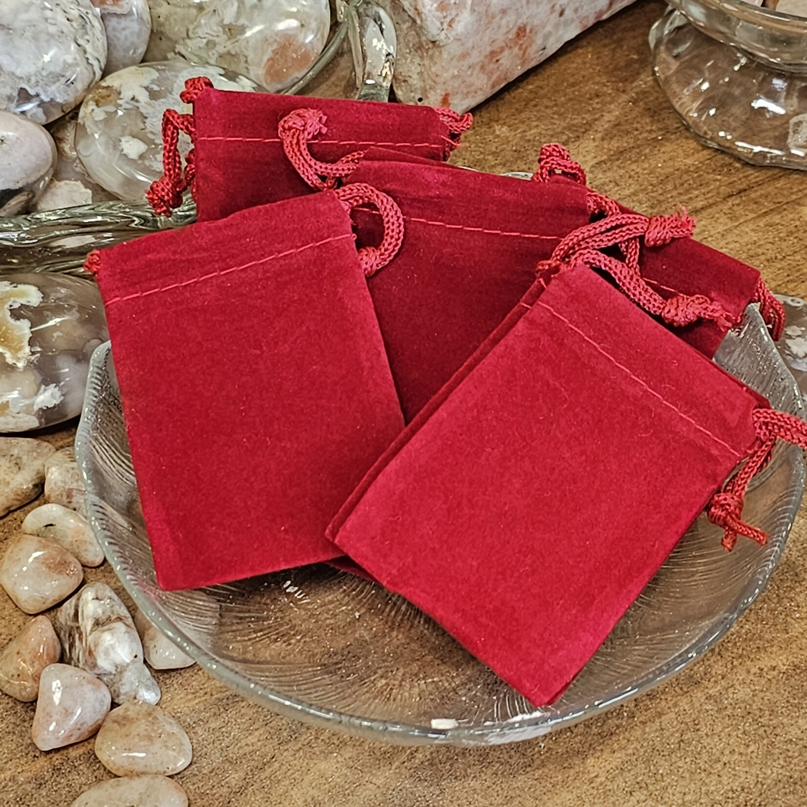 Felt Drawstring Bag - Energy Within Crystals