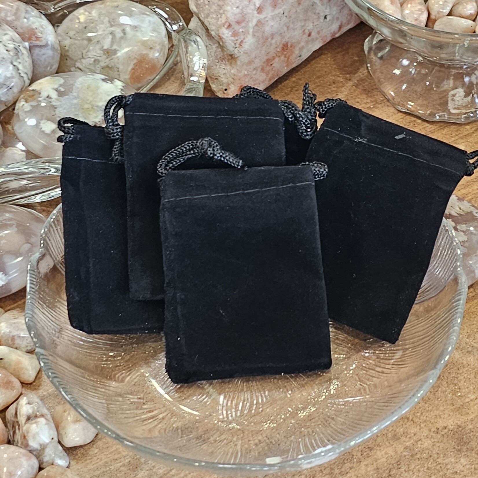 Felt Drawstring Bag - Energy Within Crystals