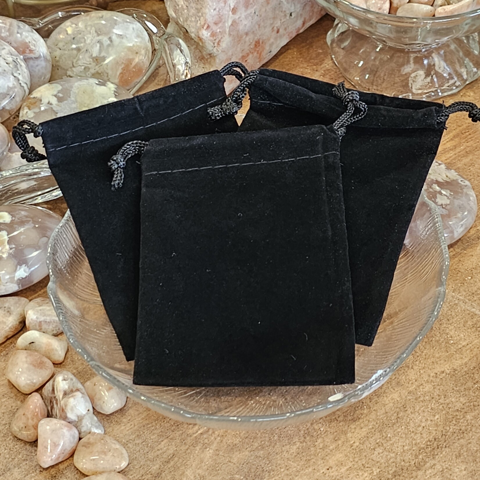 Felt Drawstring Bag - Energy Within Crystals