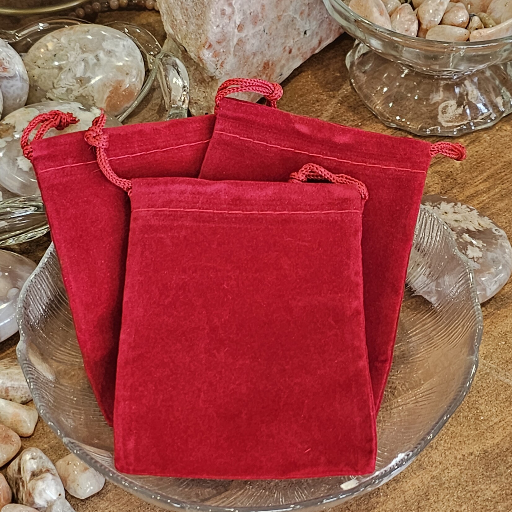 Felt Drawstring Bag - Energy Within Crystals