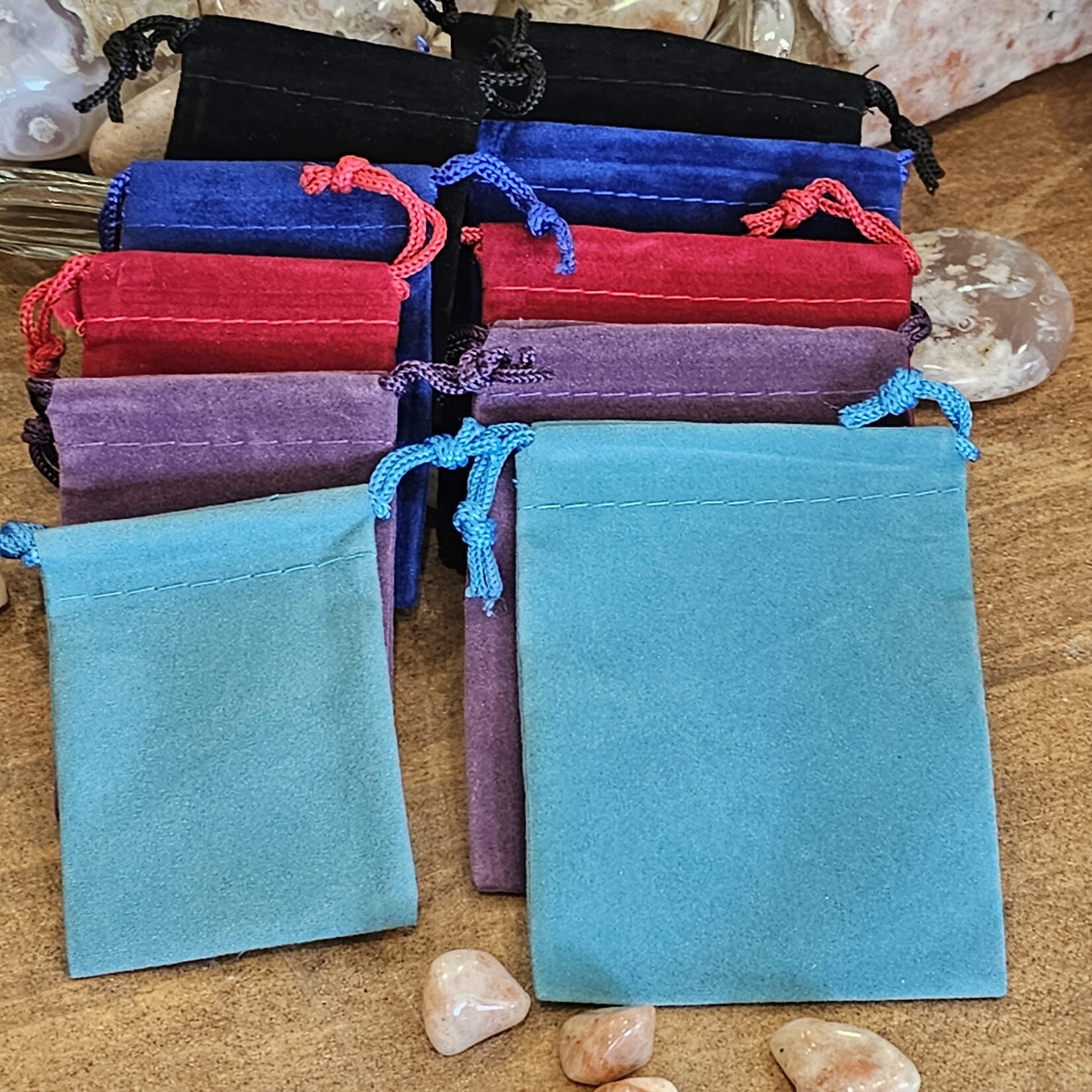 Felt Drawstring Bag - Energy Within Crystals